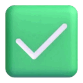 Check Mark Button Emoji - CharacterCodes.net